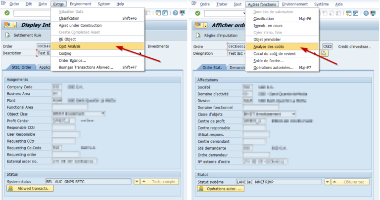 Display internal order (cost analysis) - SAP-TIPS