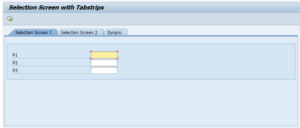 Create tabs on selection screen - SAP-TIPS